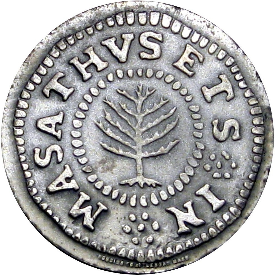1930 Boston Massachusetts Bay Tercentenary Token Pine Tree Shilling | eBay
