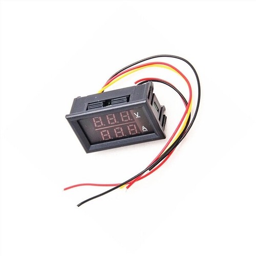 Dual Led Voltage Amp Power Meter Ammeter Dc 4.5-30V 0-50A Digital Volt ...