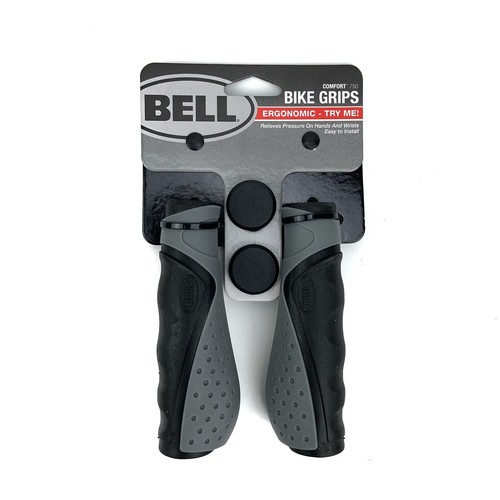 Bell Sports Comfort 750 Rubber Bike Handle Grips Contoured Comfortable ...
