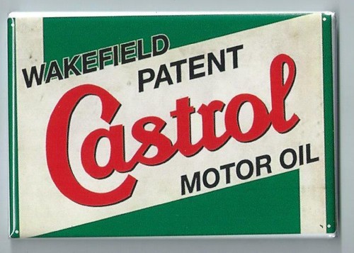 CASTROL MOTOR OIL *2X3 FRIDGE MAGNET* VINTAGE ADVERTISEMENT GARAGE GAS ...