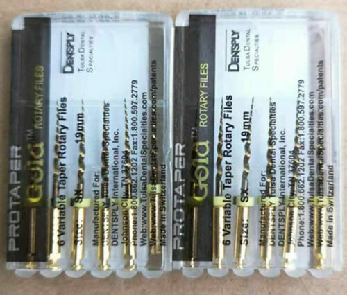 Protaper Gold Rotary Files 31 mm SX-F3 Dentsply Tulsa Assorted ...