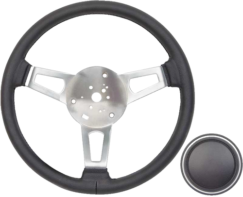 FITS 1968-74 MOPAR TUFF CLASSIC 15" STEERING WHEEL LEATHER GRIP DODGE ...