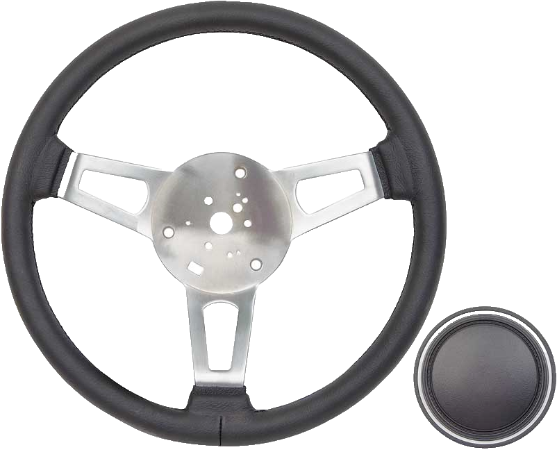 FITS 1968-74 MOPAR TUFF CLASSIC 15" STEERING WHEEL LEATHER GRIP DODGE ...