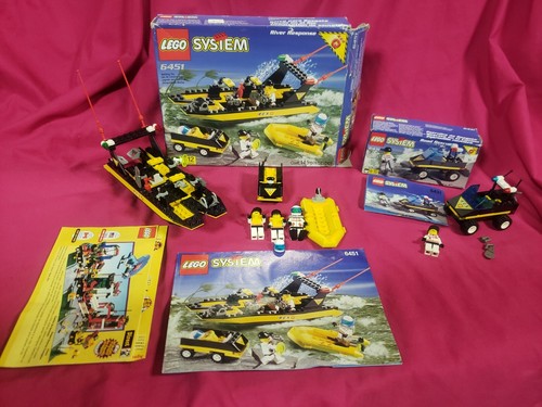 2 Set Lot LEGO Res-Q 6451 River Response & 6431 Road Rescue COMPLETE w ...