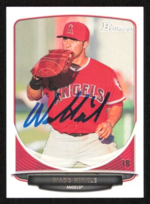 WADE HINKLE Autograph Baseball card auto LOS ANGELES ANGELS | eBay