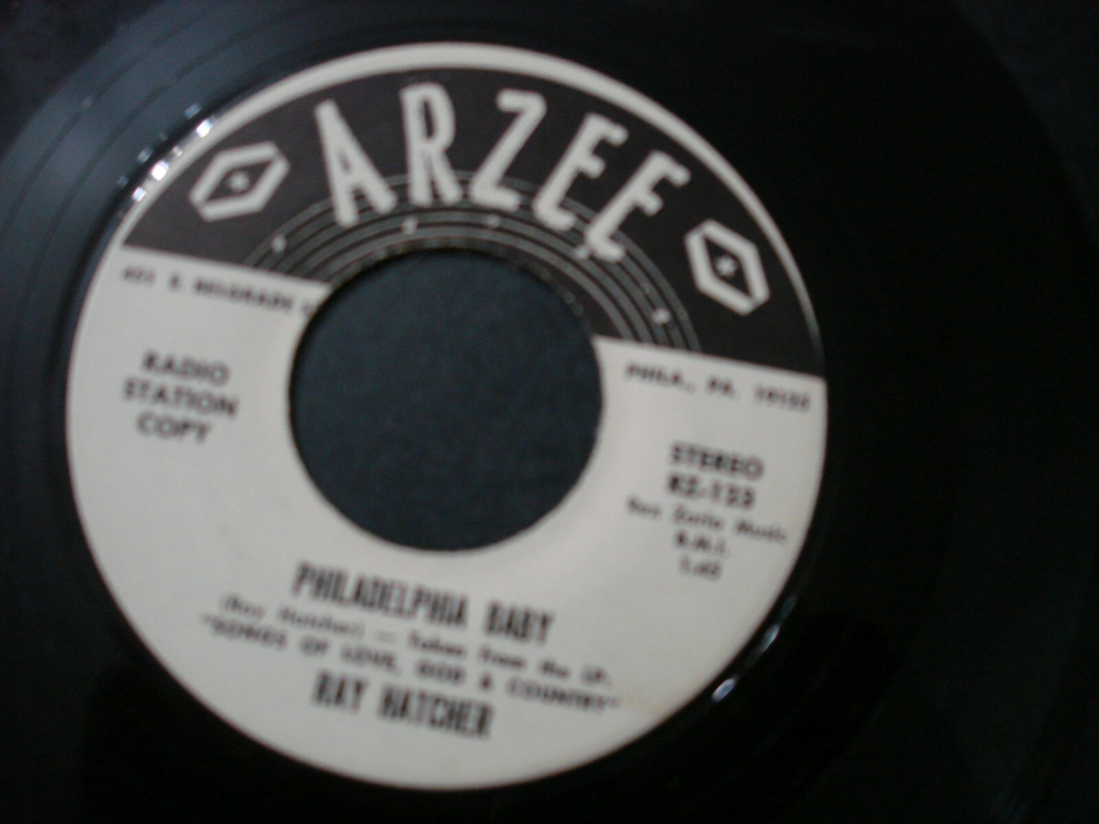 RAY HATCHER PHILADELPHIA BABY 45 RECORD ISLE OF DREAMS PROMO WITH ...