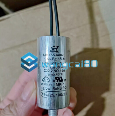 1PCS New For SK Starting Capacitor MK155J40RL 1.5UF 400V 50/60Hz | eBay