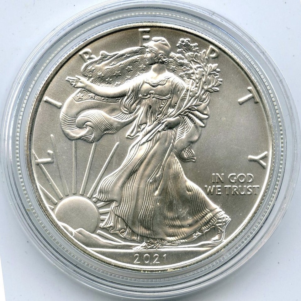 2021 Winged Fairy American Eagle 1 oz Silver Dollar Colored Coin - K775 ...