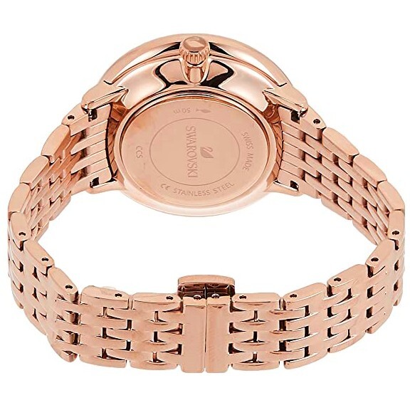Watch Swarovski Woman 5544587 Quartz Analogue Steel Pink Gold Plated ...