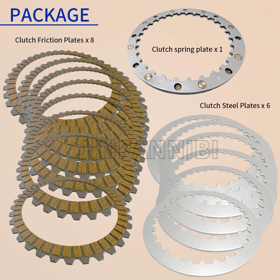 Clutch Friction Plate & Clutch Spring Plate Kit for Harley Sportster ...