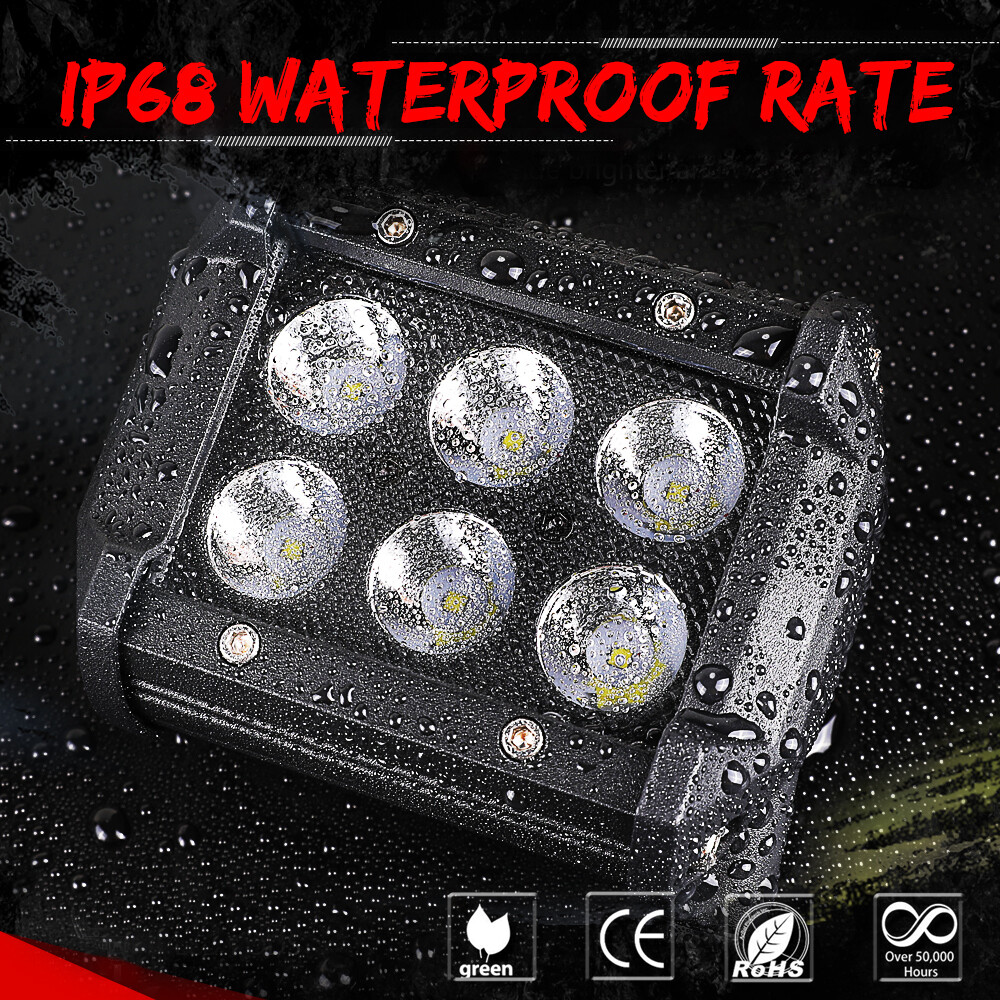 2x4"Inch 120W Cube LED Work Light Bar Spot Pods Off Road Fog Lights ...
