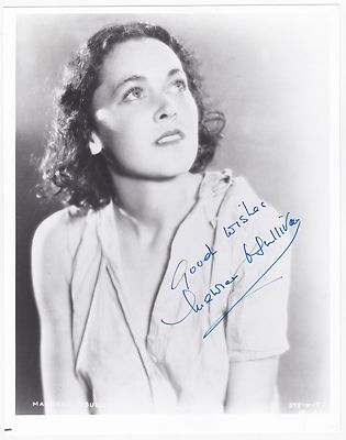 Authentic Maureen O'Sullivan Autograph 8x10 Black & White Photo ...