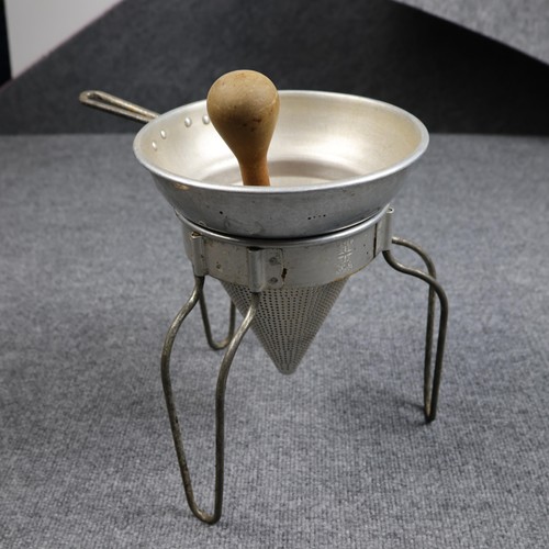 Vintage Wear Ever No 8 Aluminum Cone Chinois Strainer Colander Pestle ...