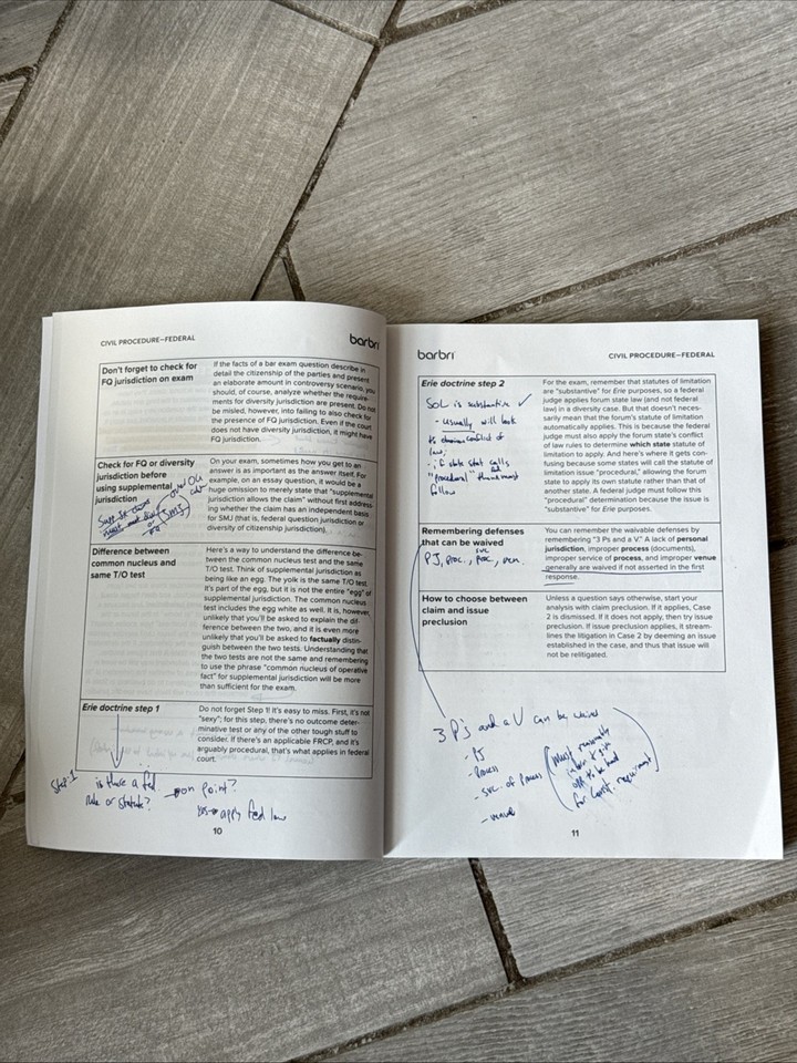 2025 2026 Barbri Bar Exam Prep The Conviser Mini Review for UBE MBE MEE ...