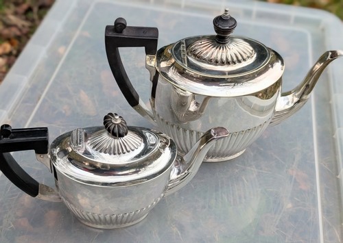 Vintage Silver Plated Tea Set - Early 20th Century - 4 Piece - Atkins ...