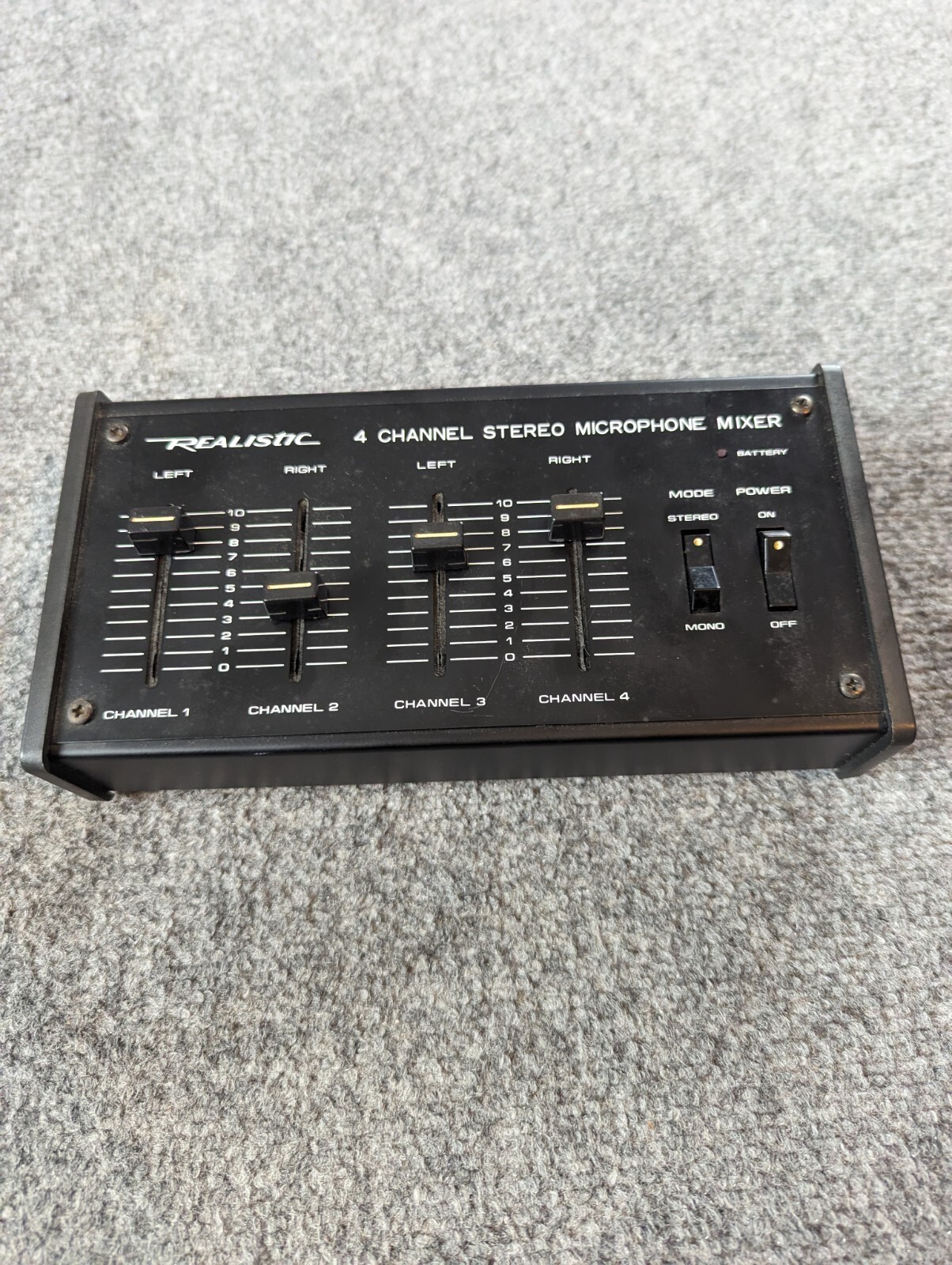 Realistic 4-Channel Stereo Microphone Mixer 32-1105 | eBay