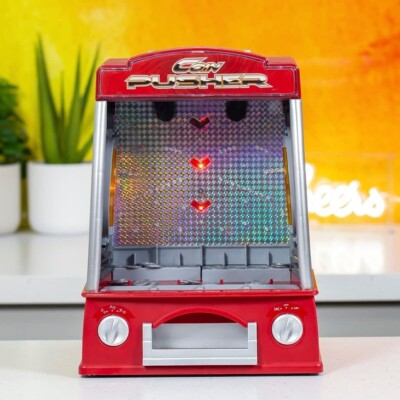 Electronic Coin Pusher Machine Toy Arcade Fair Game Kid's Gift Birthday ...