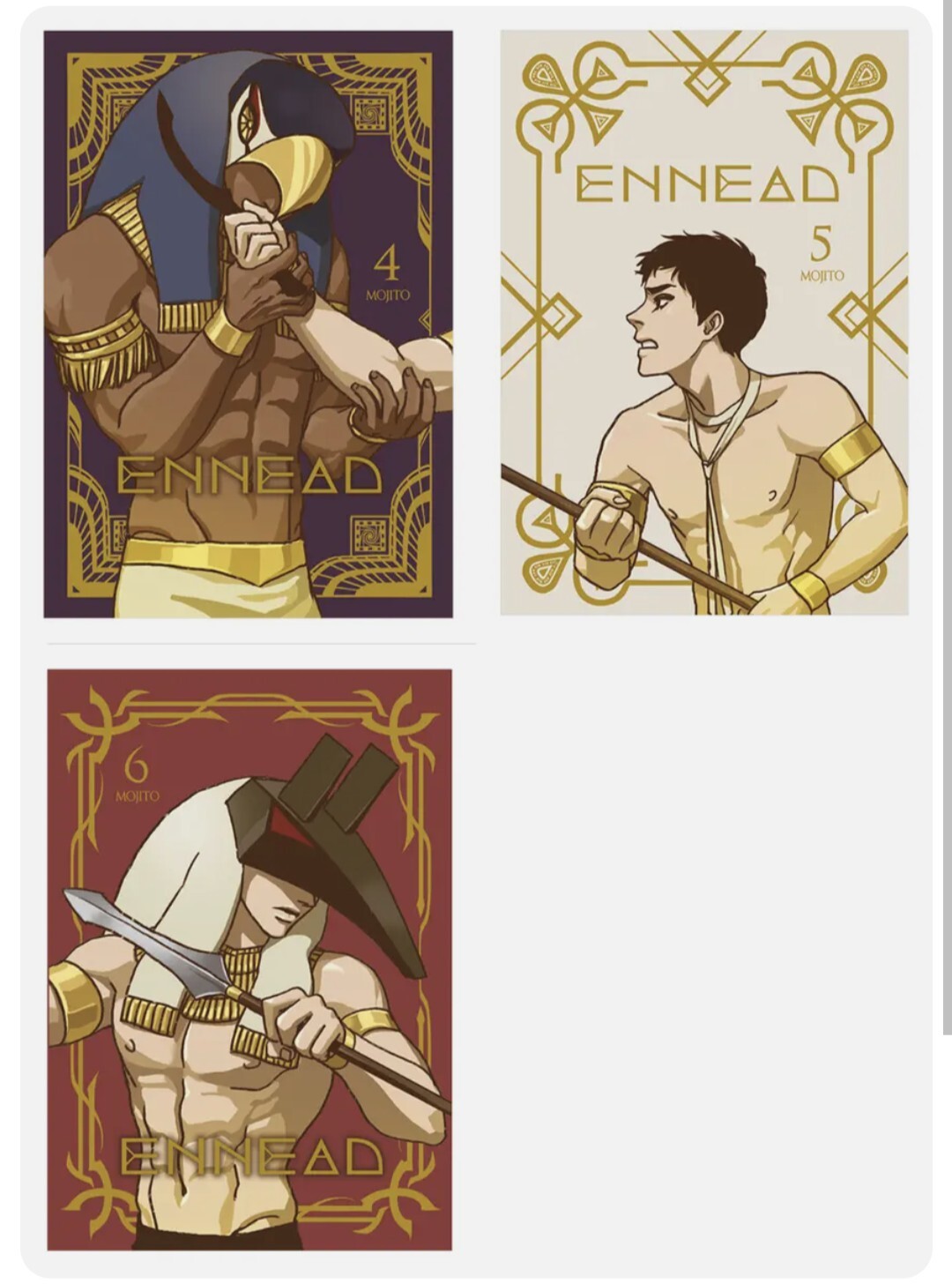 ENNEAD Vol.4 5 6 Set Korean Webtoon Book | Grelly UK