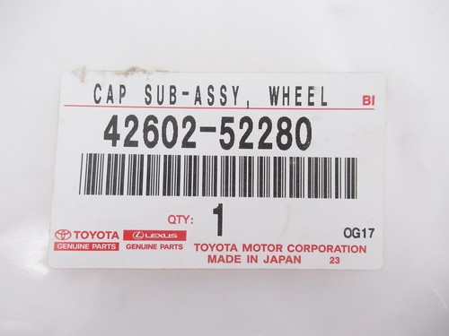 Genuine OEM Toyota 42602-52280 Wheel Cover Hub Cap (1) 2007-2008 Yaris ...