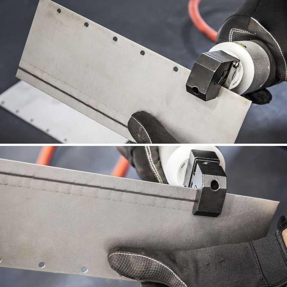 Air Panel Flange Punch Tool Pneumatic Auto Body Sheet Metal 3/16" Hole ...