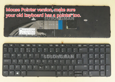 New UK For HP PROBOOK 650 G2 655 G2 650 G3 655 G3 Keyboard backlit ...