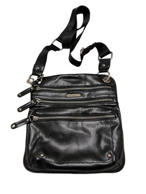 Tyler Rodan Black Crossbody PURSE/HANDBAG Multiple Zipper Pockets READ ...