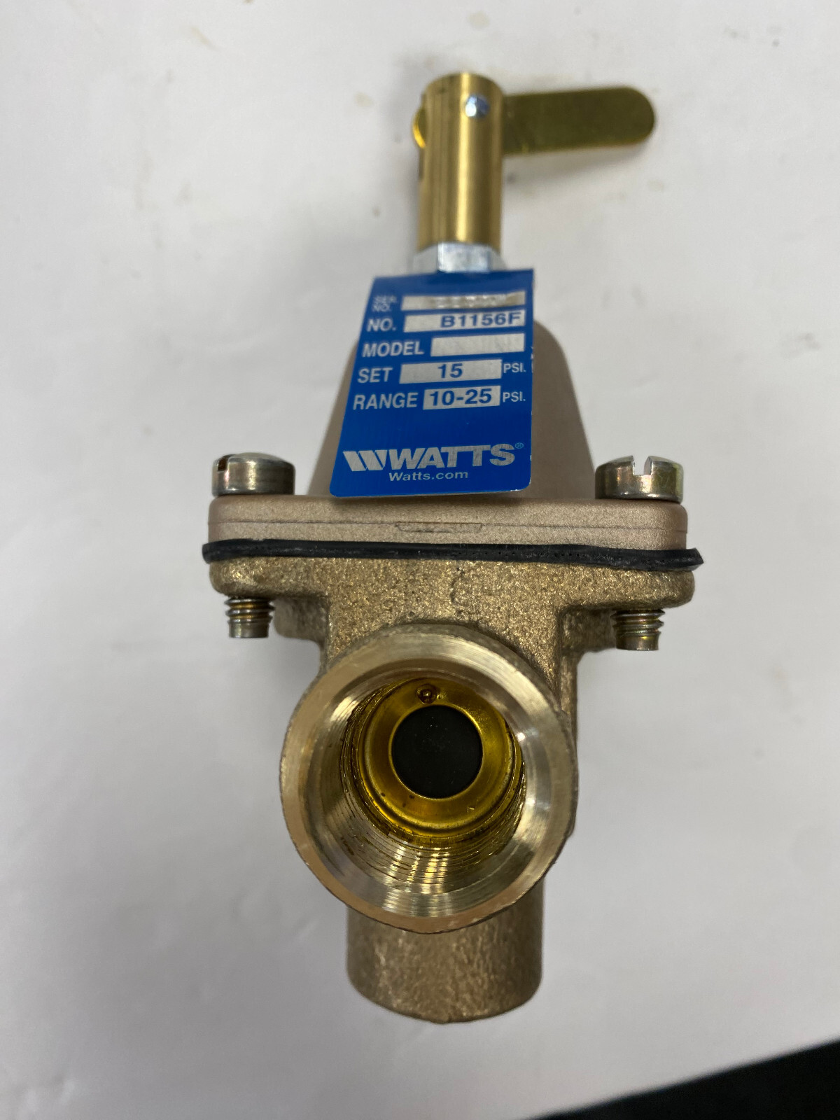 Watts 1/2" Bronze High Capacity Feed Water Pressure Regulator B1156F ...