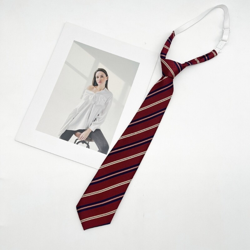 British Style Striped Neck Tie for School Uniform Cute Necktie Sweet ...