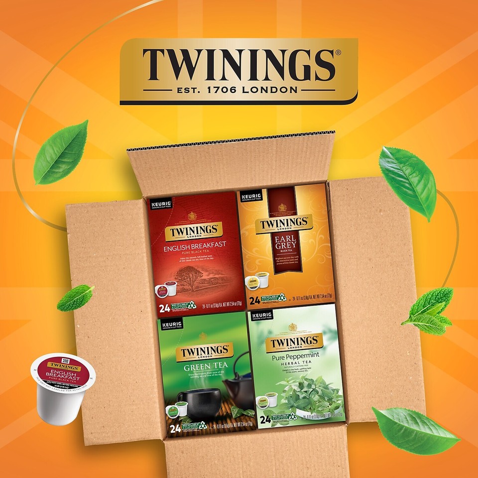 Twinings Variety Pack Tea Keurig K-Cup Pods 24 K-Cup Pods/Box TNA54192 ...