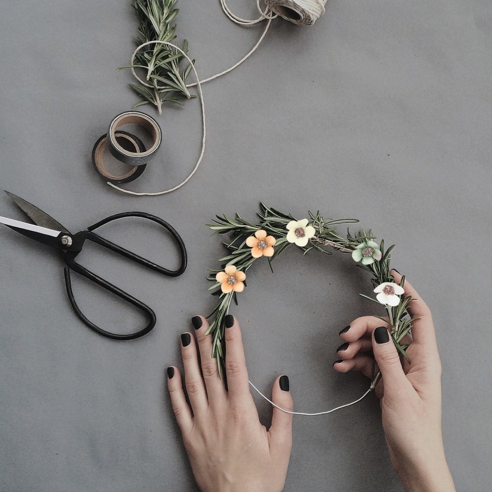 100pcs DIY Wreath Accessories Artificial Flower Head Mini Silk Daisy ...