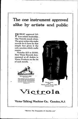 1921 Victor Talking Machine Company Vintage Print Ad Phonograph Radio ...