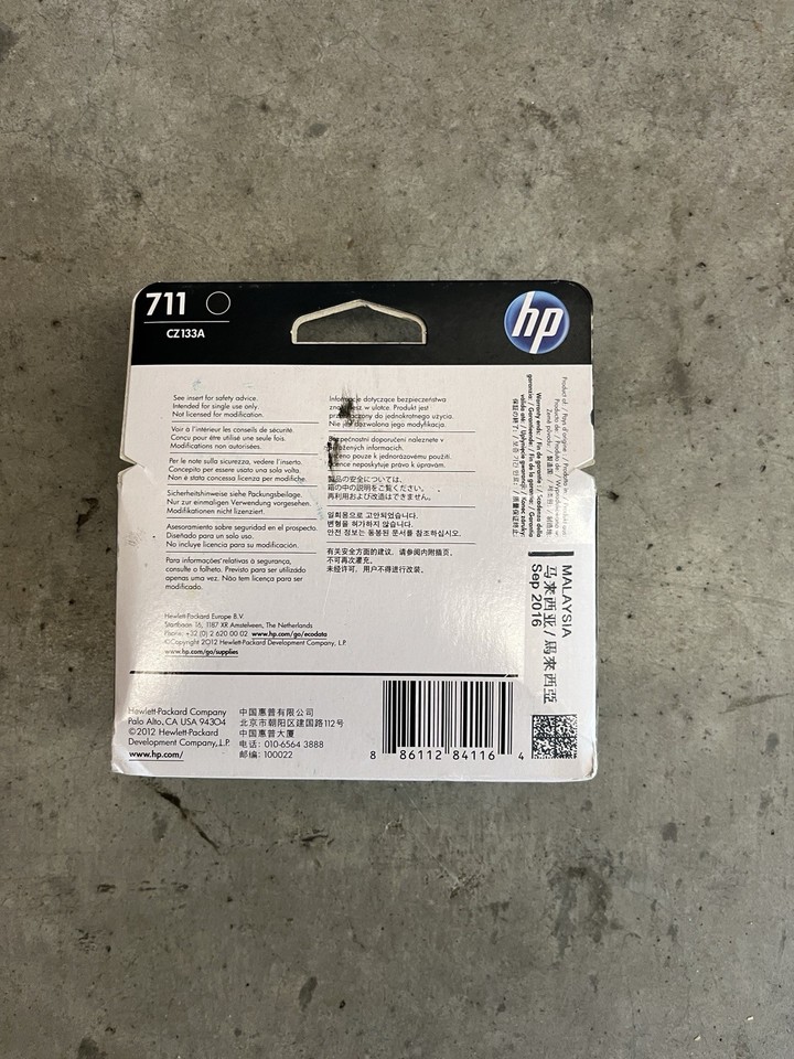 New Genuine HP 711 Black Ink Cartridge Designjet T120 Unused In Box | eBay