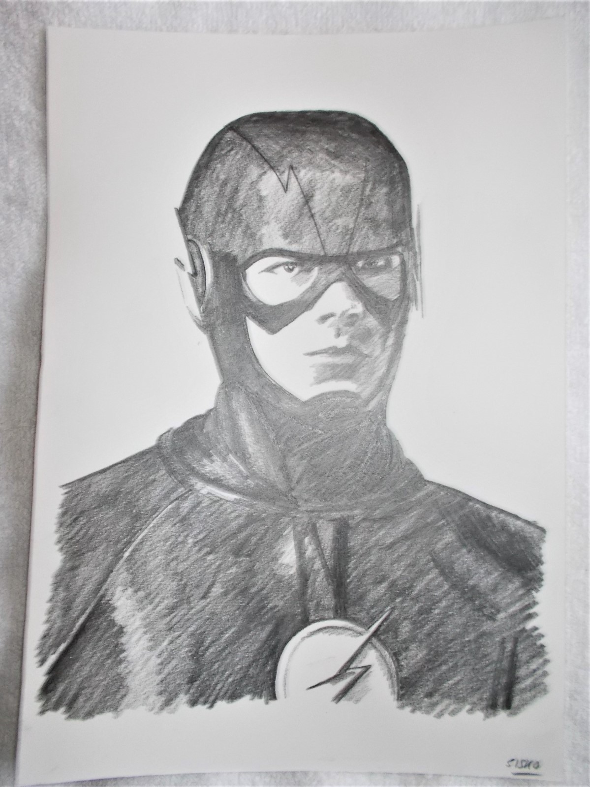 The Flash Drawing In Pencil