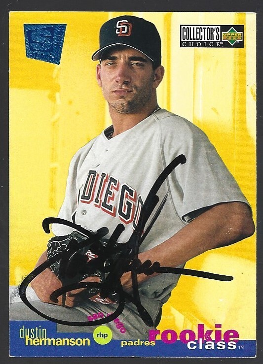 1995 Upper Deck Collector's Choice SE #3 Dustin Hermanson IP auto ...