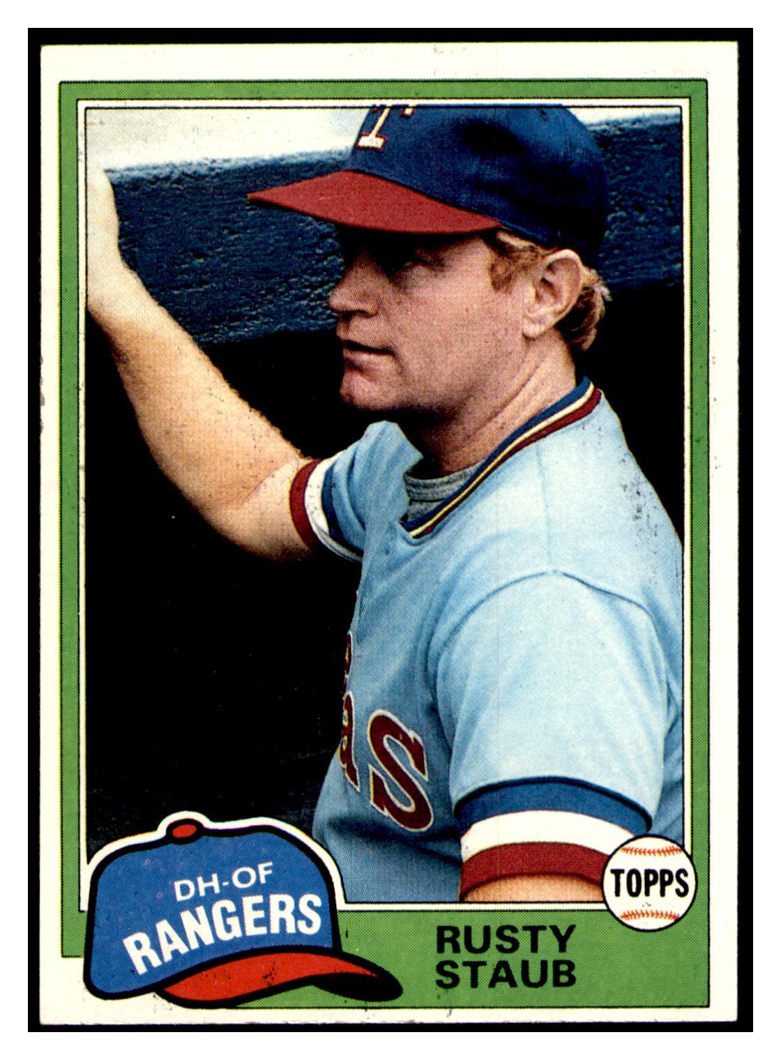 1981 Topps Rusty Staub #80 Texas Rangers | eBay