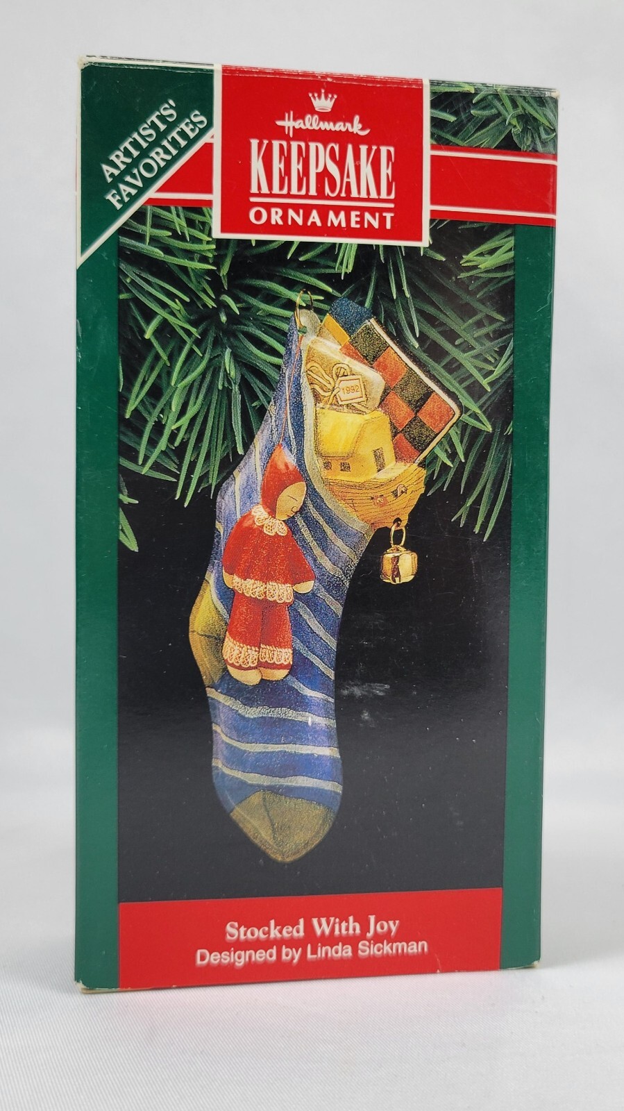 Keepsake Hallmark Tin Stocking With Bell 1992 "Stocked With Joy" MIB | eBay