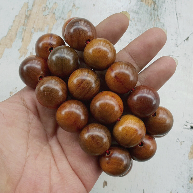 11 Beads Dragon Blood Wood Bracelet Raja Kayu Agathis Alba 22 MM King ...