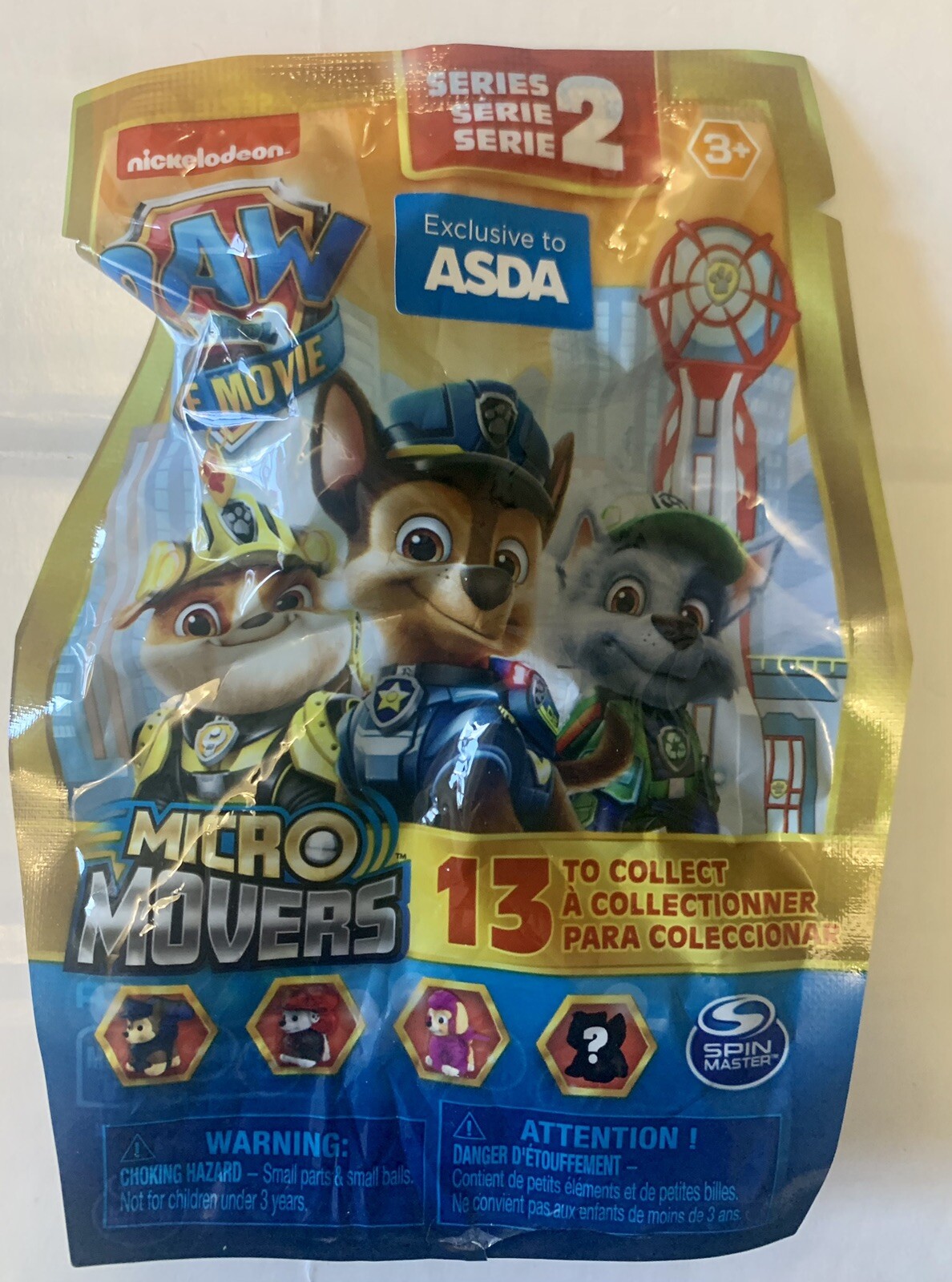 Paw Patrol The Movie 4 X Micro Movers S2 Mini Figures Assortments -13 ...