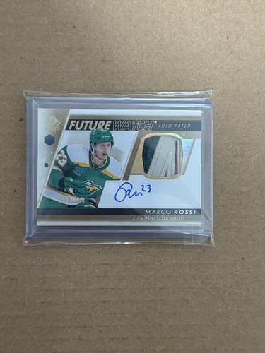 Marco Rossi FWAP /100 💎 2022-23 SP Authentic Future Watch Auto Patch ...