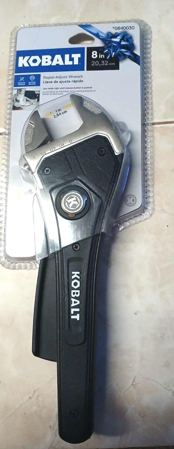 Kobalt Quick Adjustable Wrench Rapid Adjust Strong Trigger Squeeze ...
