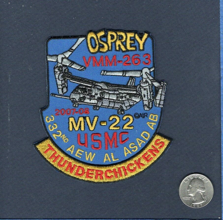 VMM-263 THUNDER CHICKENS 2007 2008 332 AEW DET USMC MV-22 OSPREY ...