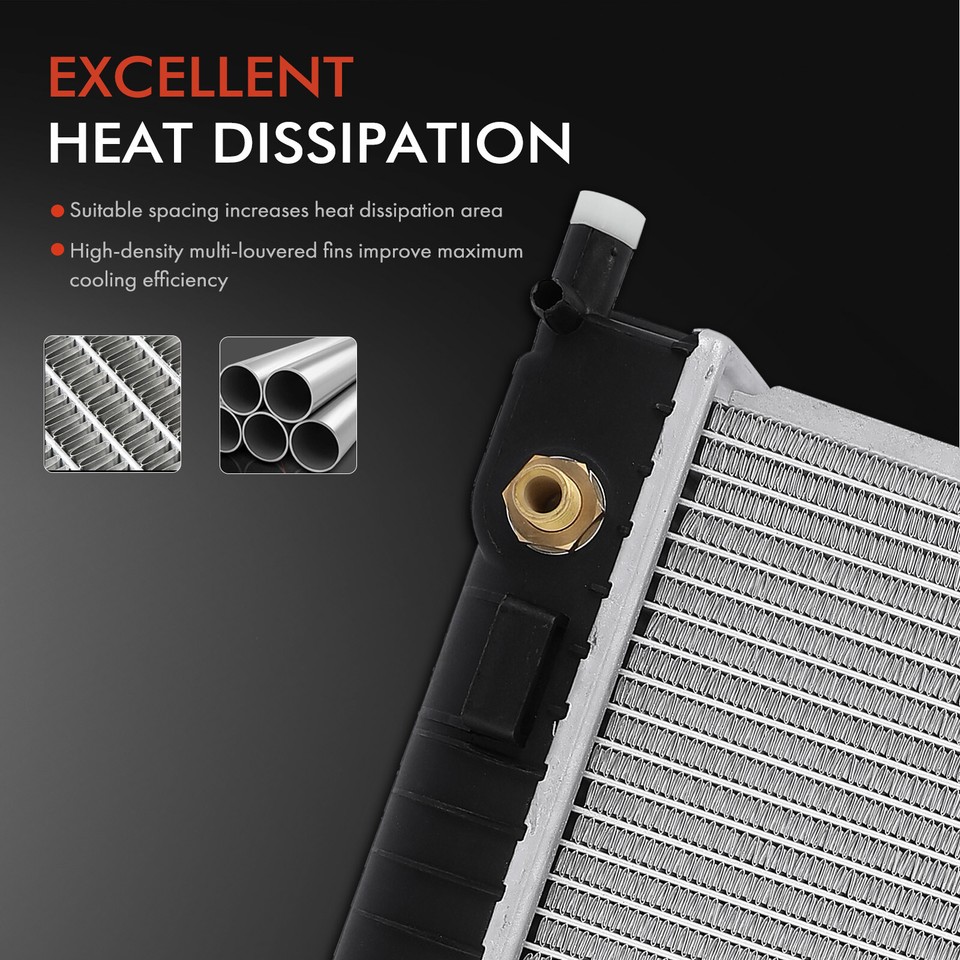 Downflow Radiator w/ Transmission Oil Cooler for Mercedes-Benz C230 99 ...
