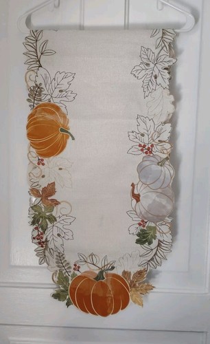 Autumn Fall Thanksgiving Harvest Table Runner Rachel Ashwell | eBay