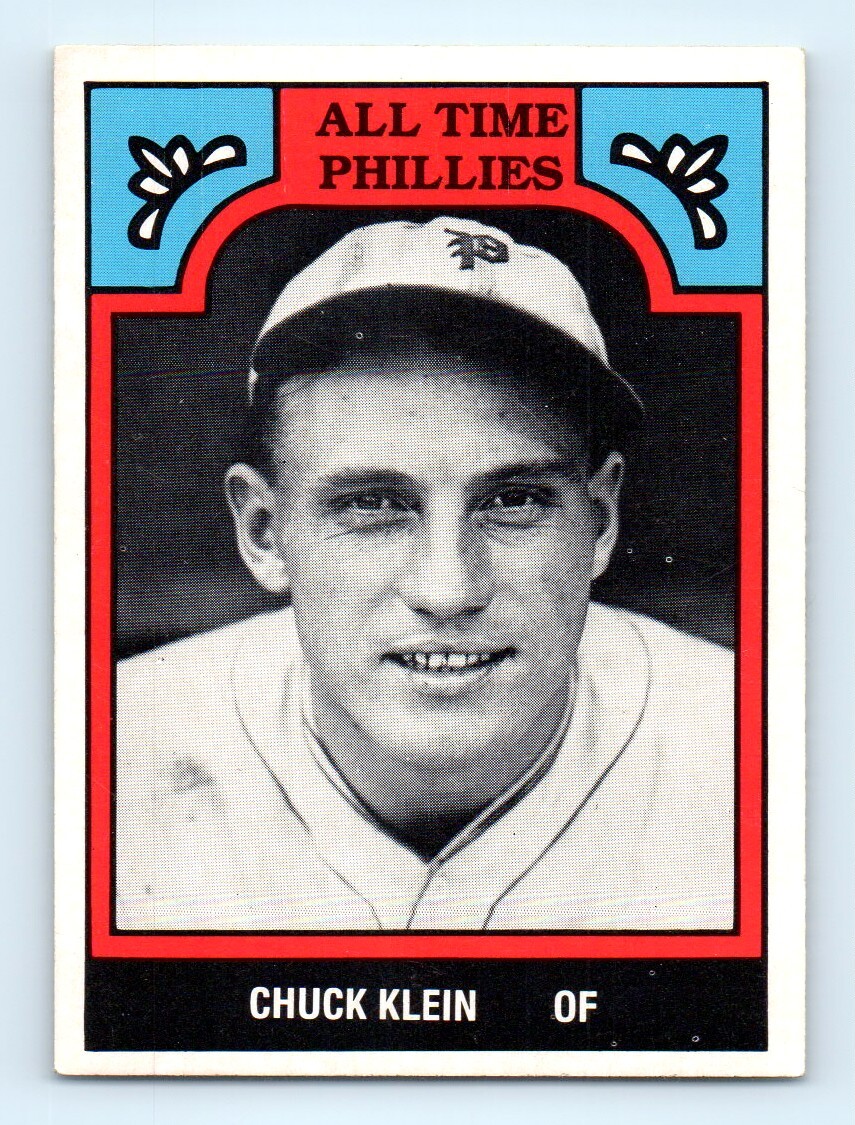 1986 TCMA All-Time Philadelphia Phillies Color Border Chuck Klein ...