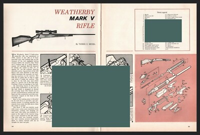 Weatherby Mark V Rifle Exploded View Parts List Page Assembly Article ...