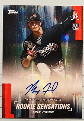 2018 Topps Rookie Sensations Max Fried SP Autographed Rookie Card Rare ...
