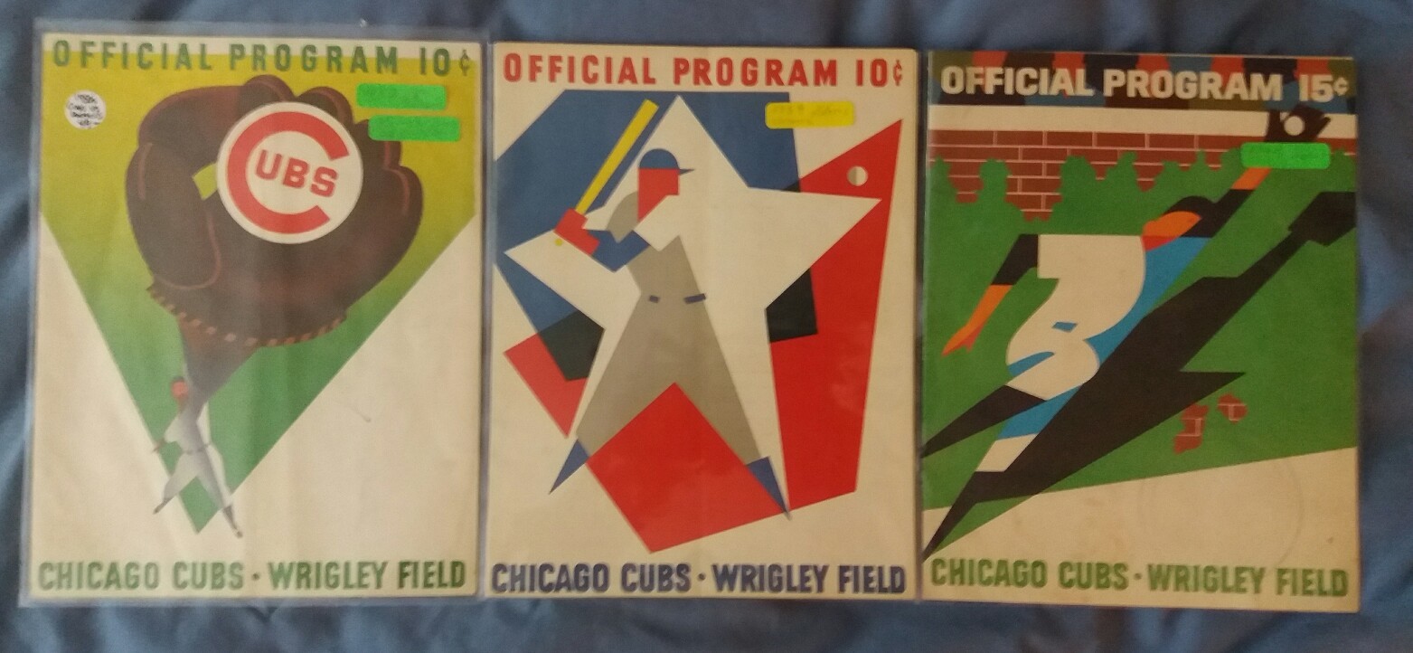 CHICAGO CUBS PROGRAMS 1951-78 WRIGLEY FIELD (23 PROGRAMS WITH AUTO'S ...