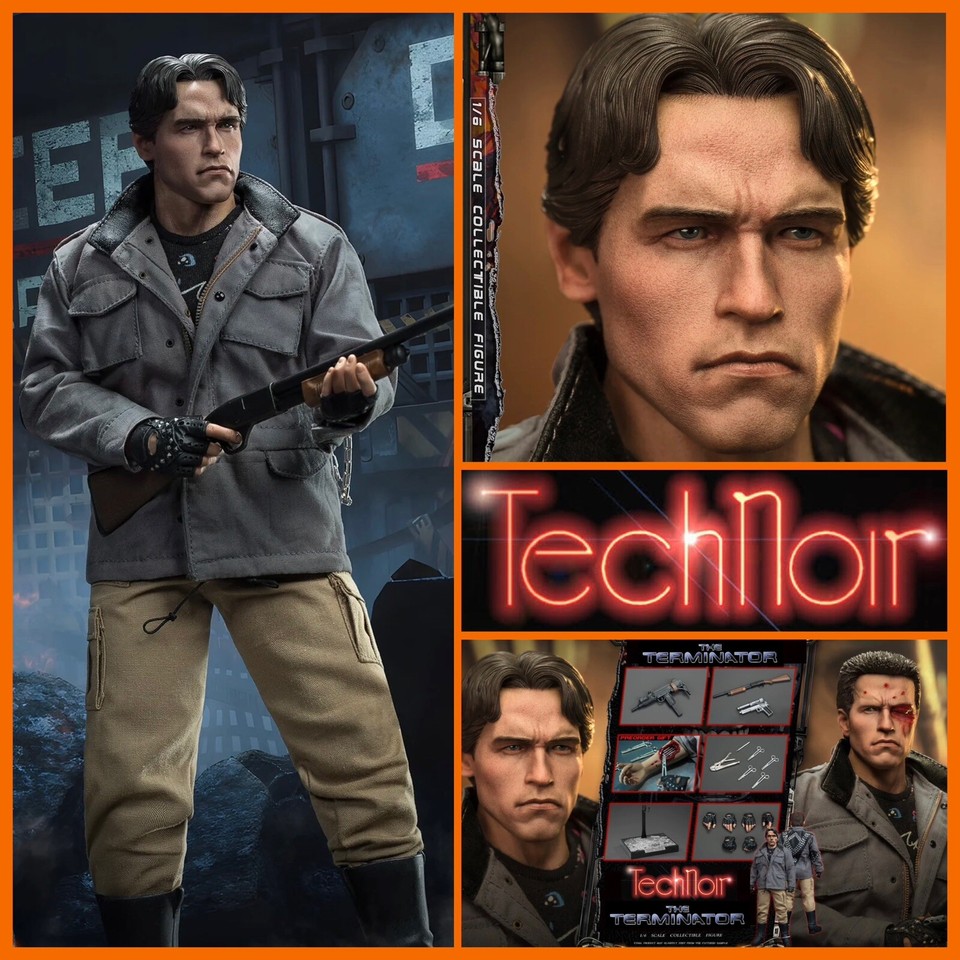 PREORDER - 1/6 Tech Noir Terminator Tech Noir T-800 Hot Figure MMS136 ...