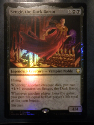 mtg magic sengir the dark baron FOIL ENGLISH sengir le baron noir 2 ...