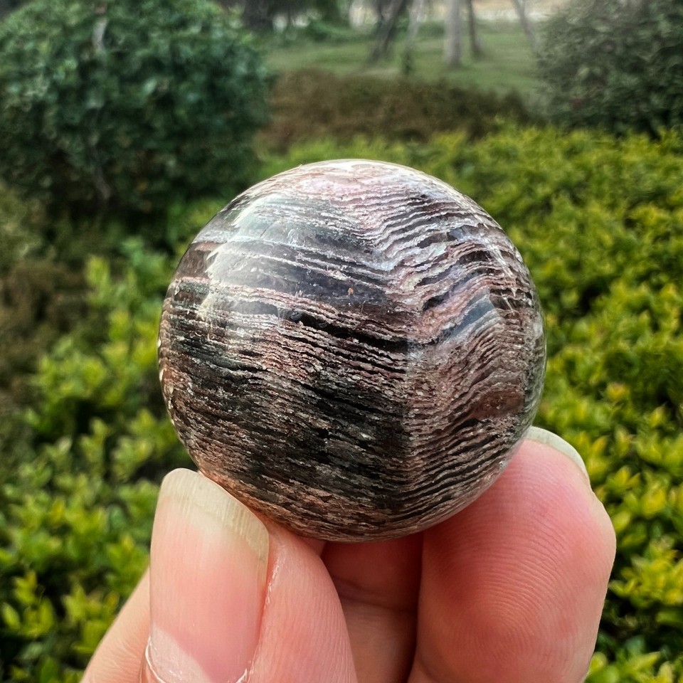 39G Natural Green Ghost Crystal Quartz Ball Crystal Sphere Mineral ...